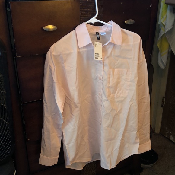 H&M | Tops | New Hms Pink Blouse | Poshmark